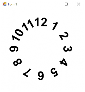 【C#】文字列の回転描画 | イメージングソリューション
