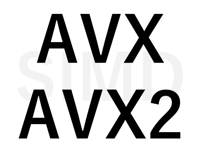 SIMD(AVX,AVX2)の使用方法 | イメージングソリューション