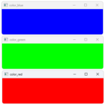 【OpenCV-Python】色を指定して新規画像データを初期化 | イメージングソリューション