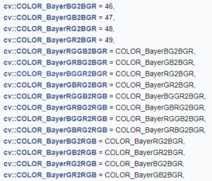 【OpenCV-Python】cvtColorでBayer変換するときの定数 | イメージングソリューション
